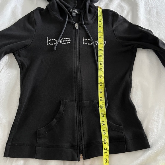 bebe | Tops | Vintage Bebe Rhinestones Black Hoodie Y2k 200s | Poshmark